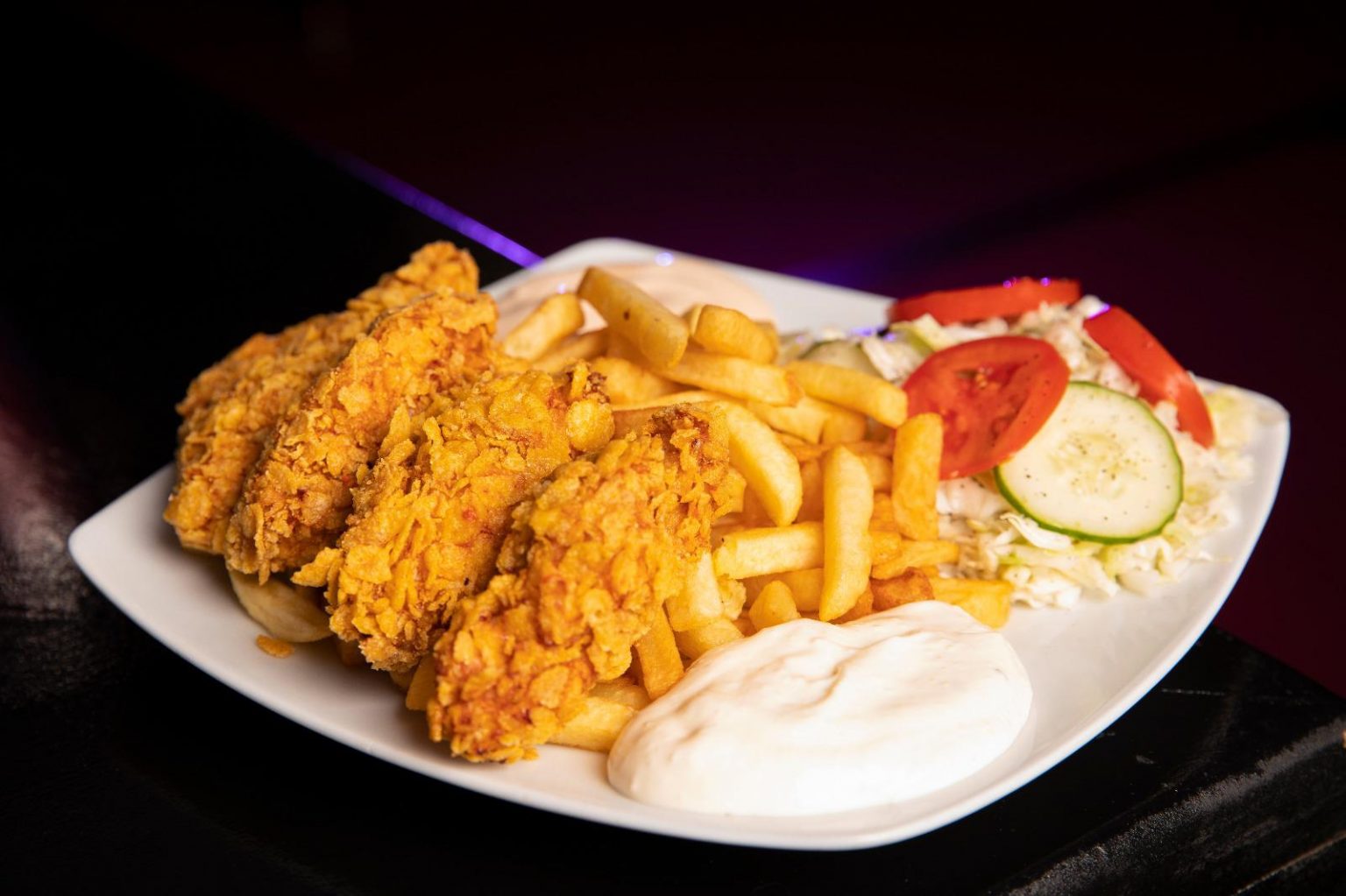 MENIU CRISPY LA FARFURIE + SUC DOZA - La Falafel